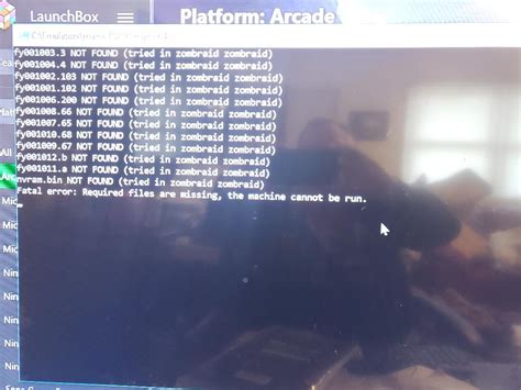 When Trying To Run Game Mame Says Initializing Then Closes Noobs