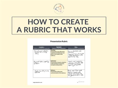 How Single Point Rubrics Can Help Deeper Learning ThoughtStretchers Education