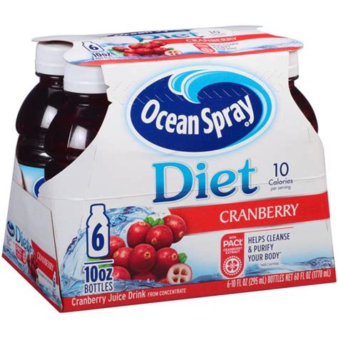 Ocean Spray Diet 10 Cranberry Juice Drink 6 Pk Hy Vee Aisles Online Grocery Shopping
