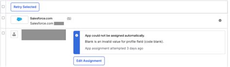Error Blank Is An Invalid Value For Profile Field Code Blank When Assigning A User To A