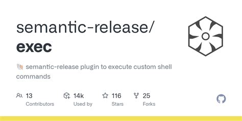 Github Semantic Releaseexec Shell Semantic Release Plugin To