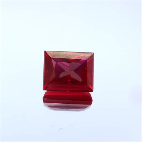 Natural Burmese Red Ruby Rectangle Cut 1040cts Dark Red Ruby Etsy
