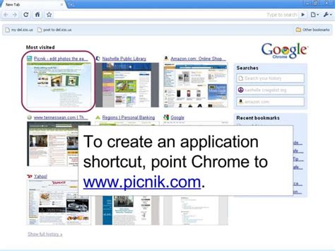 Creating An Application Shortcut Ppt