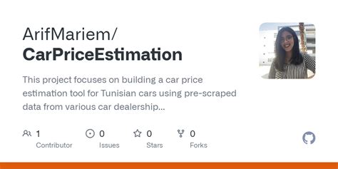 GitHub ArifMariem CarPriceEstimation This Project Focuses On Building A Car Price Estimation