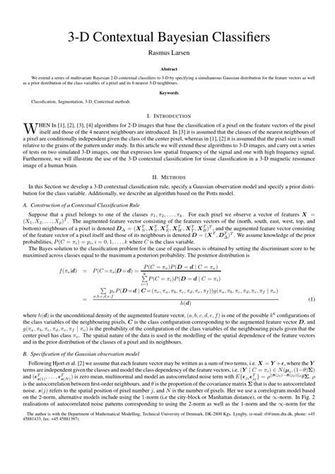 Pdf 3 D Contextual Bayesian Classifiers