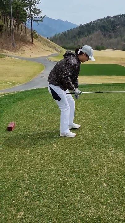 클럽디속리산동코스6번홀파5 왼쪽 언덕을 넘겨버리는 파워드라이버 페이드샷 30초루틴역시 전인지프로직계언니비거리레슨여자