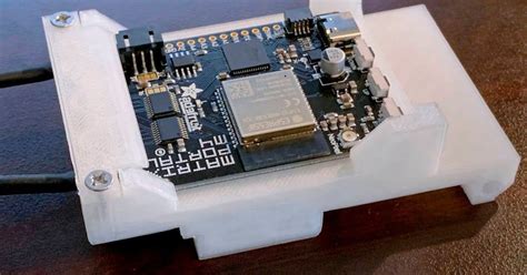 Din Rail Mount For Adafruits Matrix Portal By NotLikeALeafOnTheWind Download Free STL Model