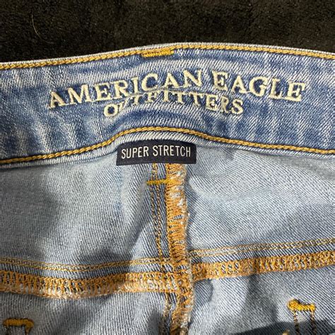 American Eagle Strech Jeans Light Blue Only Worn Depop