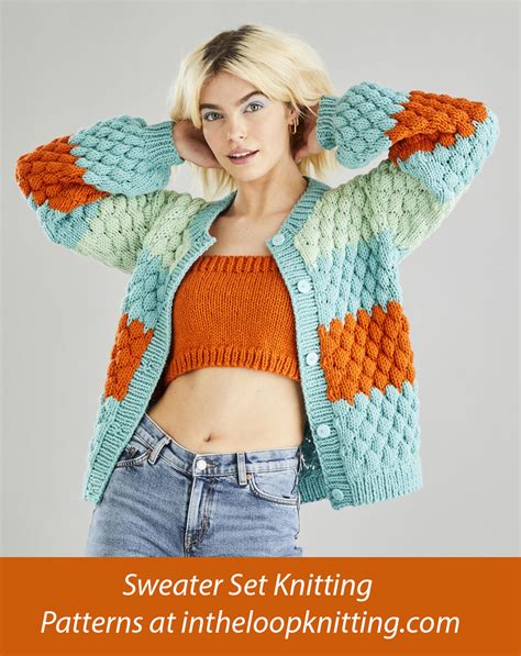 Bubble Stitch Knitting Patterns In The Loop Knitting