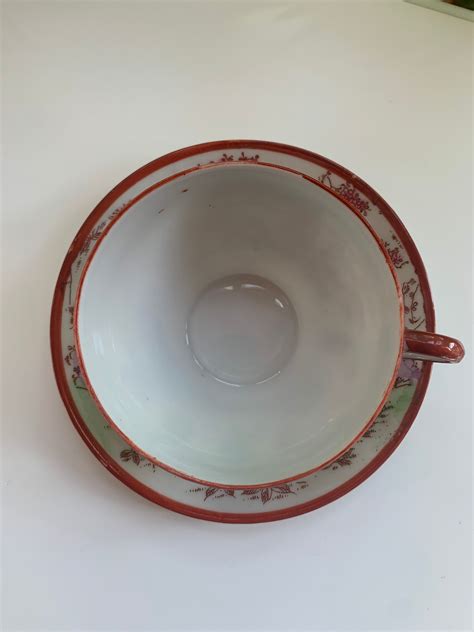 Vintage Lithophane Japanese Parasol Geisha Decorated Teacup Etsy