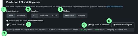 Prediction Api Snippets Datarobot Docs