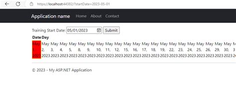 Solved ASP NET MVC VS 2019I Was Trying To Create A Calendar Chegg