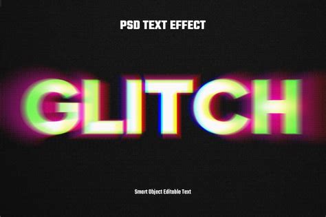 Premium Psd Shift Rgb Glitch Text Effect