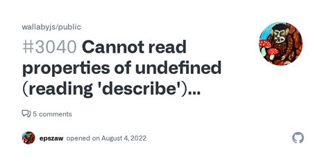 Cannot Read Properties Of Undefined Reading Describe Mocha Typescript Inside Npmyarn