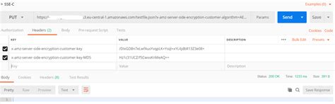 Upload Objects To S3 Using Pre Signed Url With Customer Provided Keys