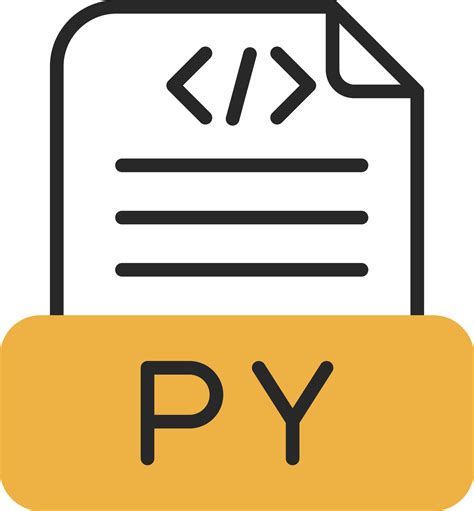 Python File Vector Icon Design 21247830 Vector Art At Vecteezy