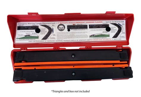 Driver Emergency Warning Triangle Kit Insert Gray Bear Life