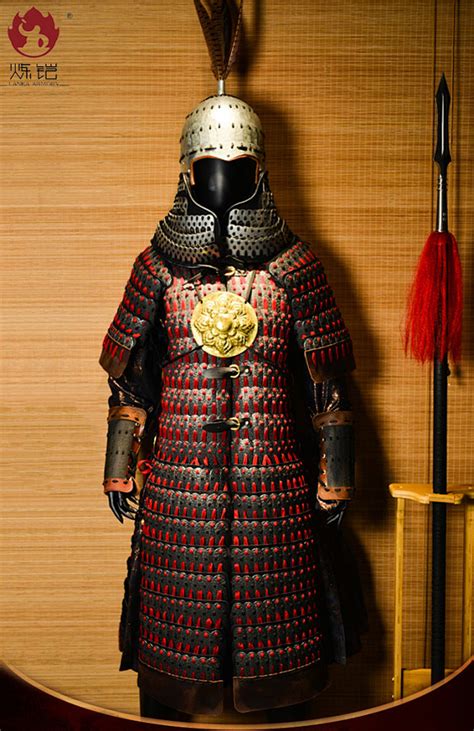 炼铠锤纹直身扎甲环臂扎甲 中国甲胄铠甲盔甲汉服搭配护心镜 淘宝网