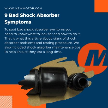 The 9 Bad Shock Absorber Symptoms MZW Motor