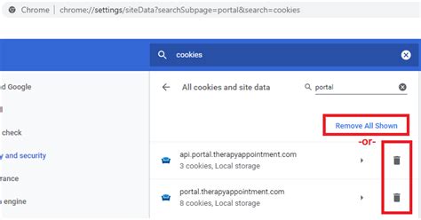 Frequent Sign Outs Clearing Cookies For Just Our Website TherapyAppointment Support Center