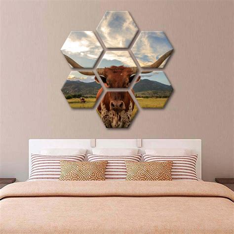 Longhorn Multi Panel Canvas Wall Art Elephantstock