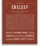 Chelsey Name Art Print Name Stories