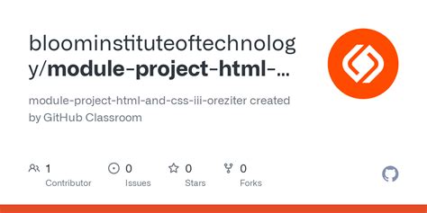 Github Bloominstituteoftechnology Module Project Html And Css Iii