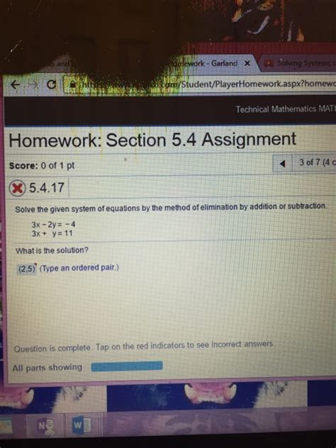 solved solve the given system of equations by the method of