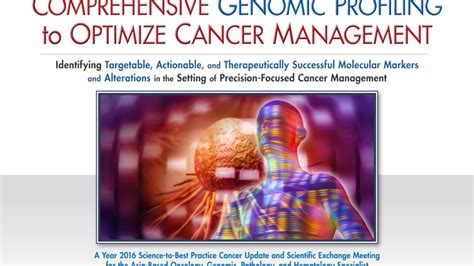 Comprehensive Genomic Profiling To Optimize Cancer Management CMEducation Resources Symposium