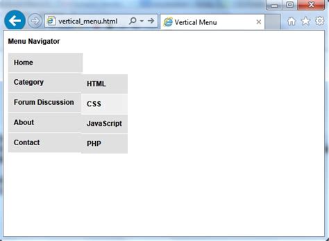 Membuat Menu Vertikal Dengan Css Coding Website