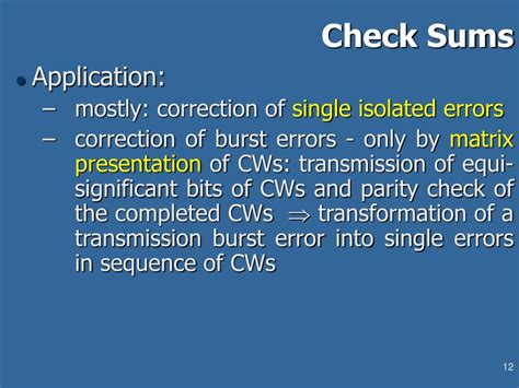 Ppt Lecture 12 Data Link Layer Error Control Powerpoint