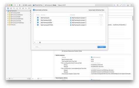 creating swift frameworks for ios os x and tvos with unit tests and