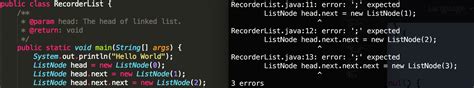 Java Listnode Headnextnext New Listnode0 What Is This Error