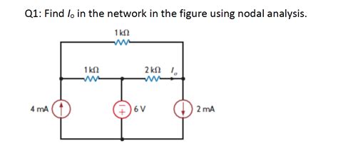 Solved Q Find I In The Network In The Figure Using Nodal Chegg Com