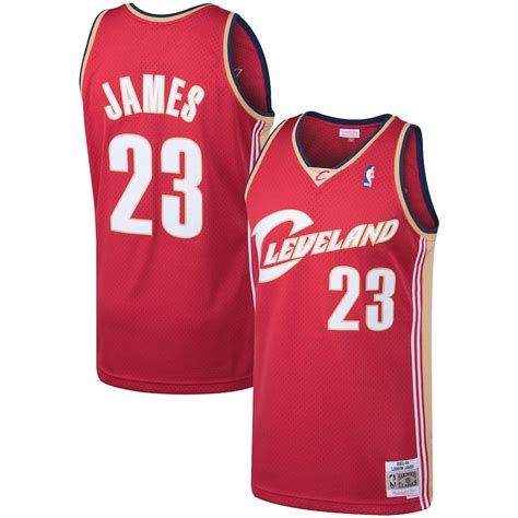 Mitchell And Ness Lebron James Cleveland Cavaliers Wine 2003 04 Hardwood