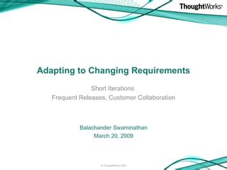 Agile Workshop Handling Changing Requirements PPT