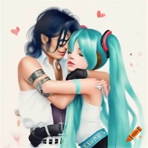 Miku Hugging Touching