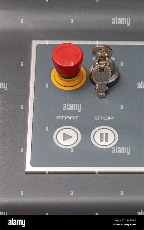 Play Start And Pause Stop Buttons Machine Keys Control Panel Stock