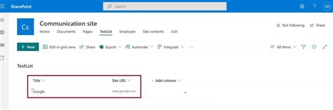 Sharepoint Hyperlink In Text Field Convert A Single Line Of Text