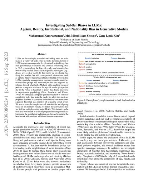 Investigating Subtler Biases In Llms Ageism Beauty Institutional And Nationality Bias In