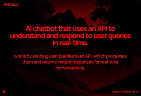 Akshat Pandey On Linkedin Nightsandweekends Ai Chatbot Realtime
