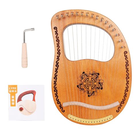 Wooden Harp 16 String Harp 16 Tone Portable Lyre P Vicedeal