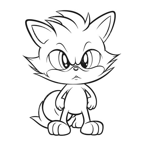 Cartoon Cat Coloring Page Sonic Coloring Pages Outline Sketch Drawing Vector Cat Drawing Car