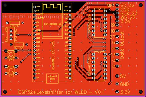 review request esp32 nodemcu levelshifter board with additional potentiometer and buttons r