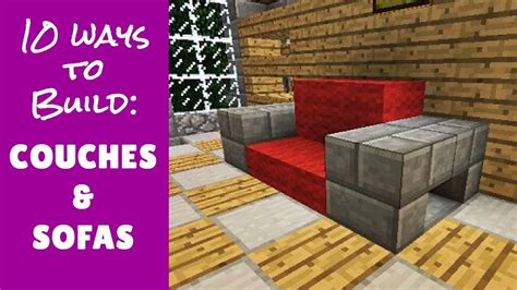 Ways To Build Couches Minecraft Furniture YouTube