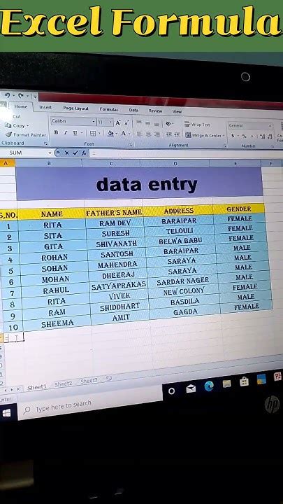 Excel Count Formula Count Formula In Excelshortvideo Viral