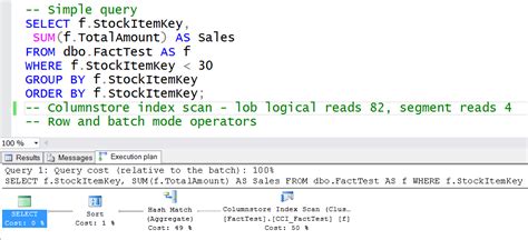 Testing The Clustered Columnstore Index Sql Server 2017 Developers