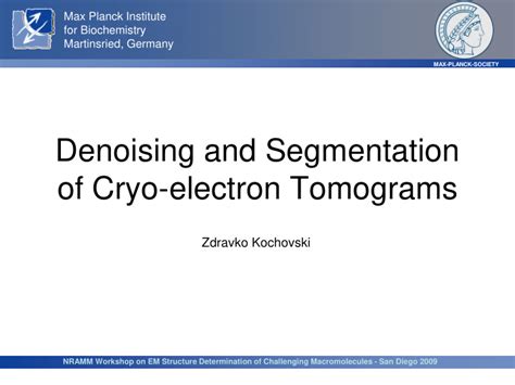 Ppt Denoising And Segmentation Of Cryo Electron Tomograms Zdravko Powerpoint Presentation