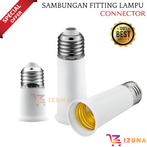 Jual [izuna] Sambungan Fitting Lampu Downlight Sambungan Fitting Bola Lampu Fitting Lampu