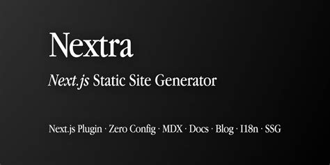Prebuilt Documentation Options Like Nextra R Nextjs